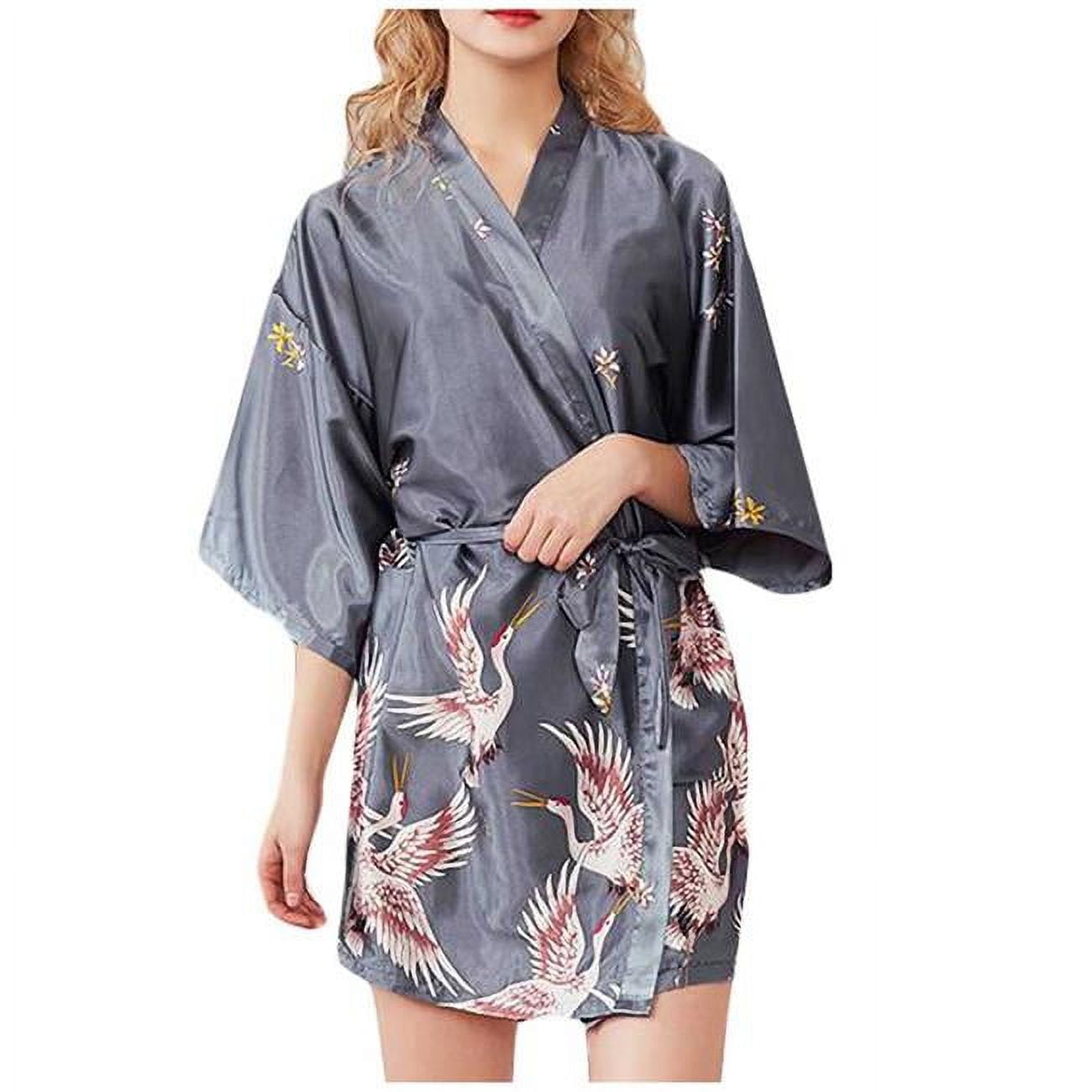 Panda Superstore Japanese Style Crane Kimono Robe Yukata Pajama Party ...