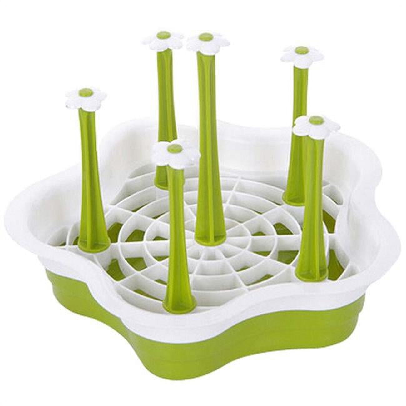 Panda Superstore Plastic Compartment Tray Tea Cup Rack Sink Drainer ...