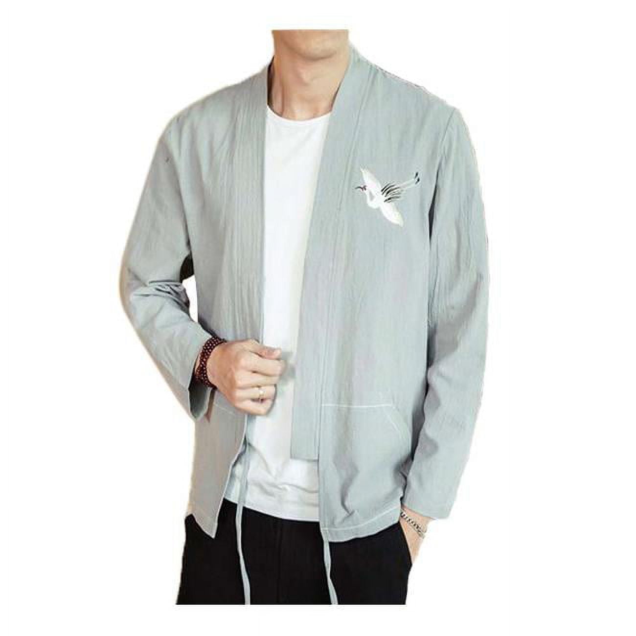 Panda Superstore Standing Collar Cotton & Linen Chinese Long Sleeve ...