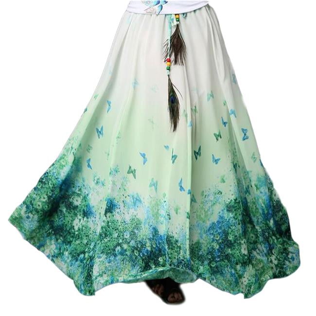 Panda Superstore PS-CLO1045022-JESSICA01485 Two-Tone Bohemian Chiffon ...