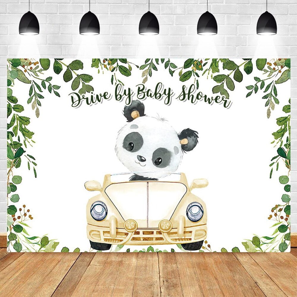 Panda Themed Baby Birthday Photography Backdrop Decor Safari Jungle ...