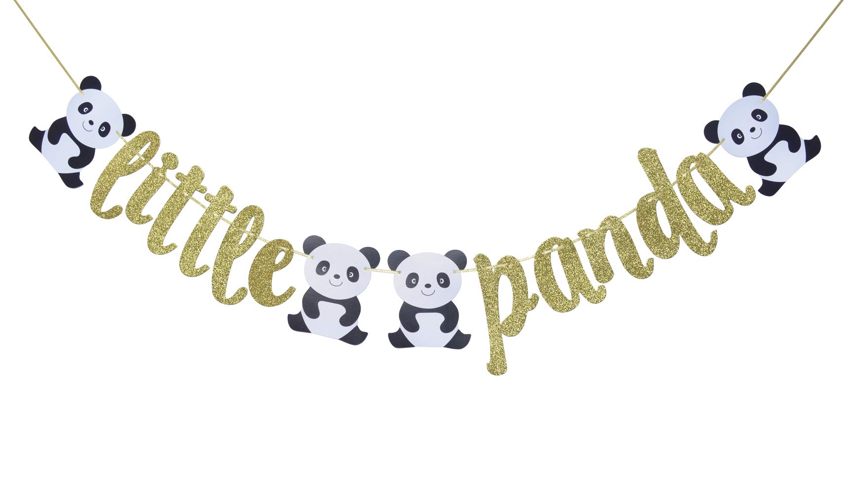 Panda Themed Banner Sign Garland for Baby Shower Birthday Party Decor ...