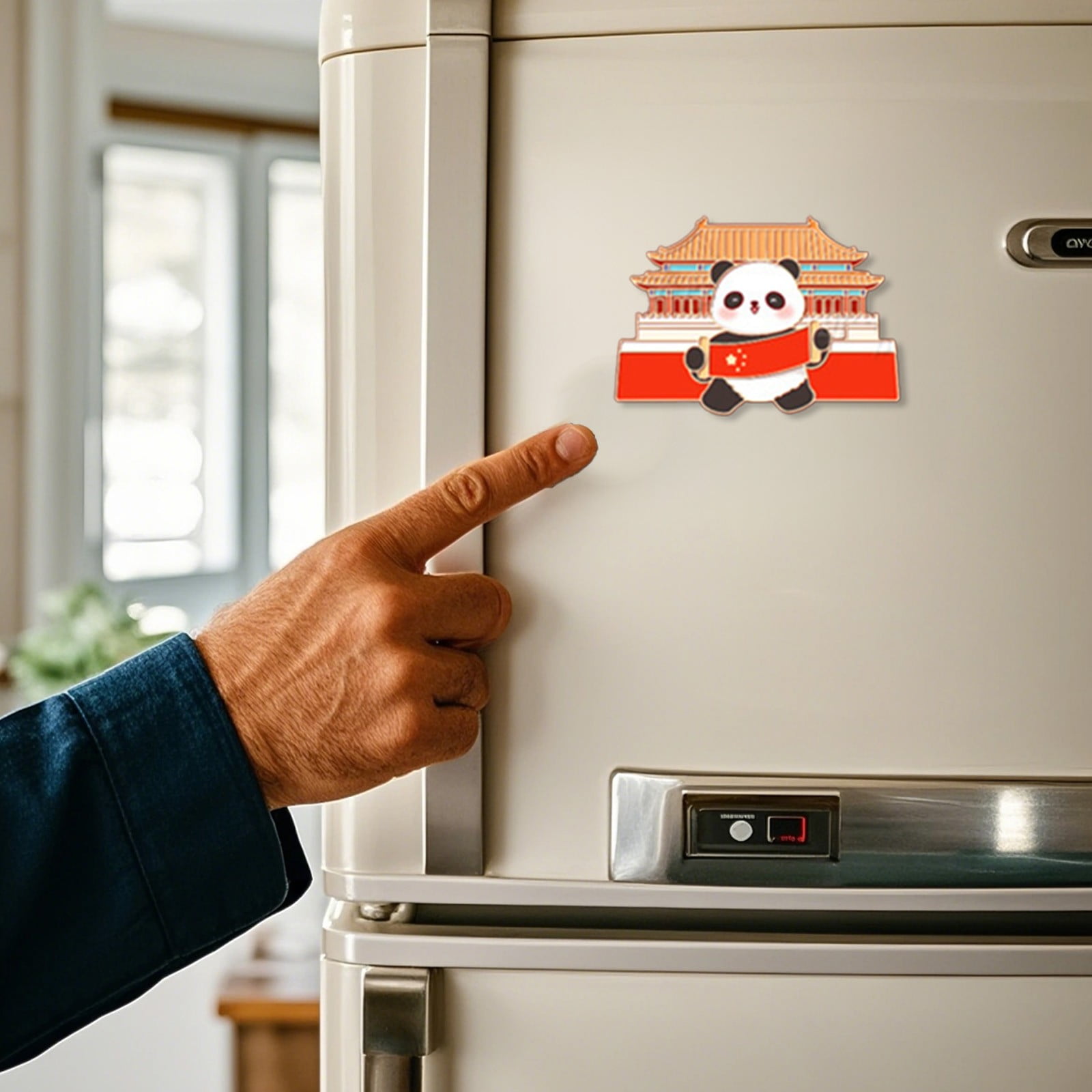 Panda Themed Fridge Magnets, Chinese Style Refrigerator Magnets with ...