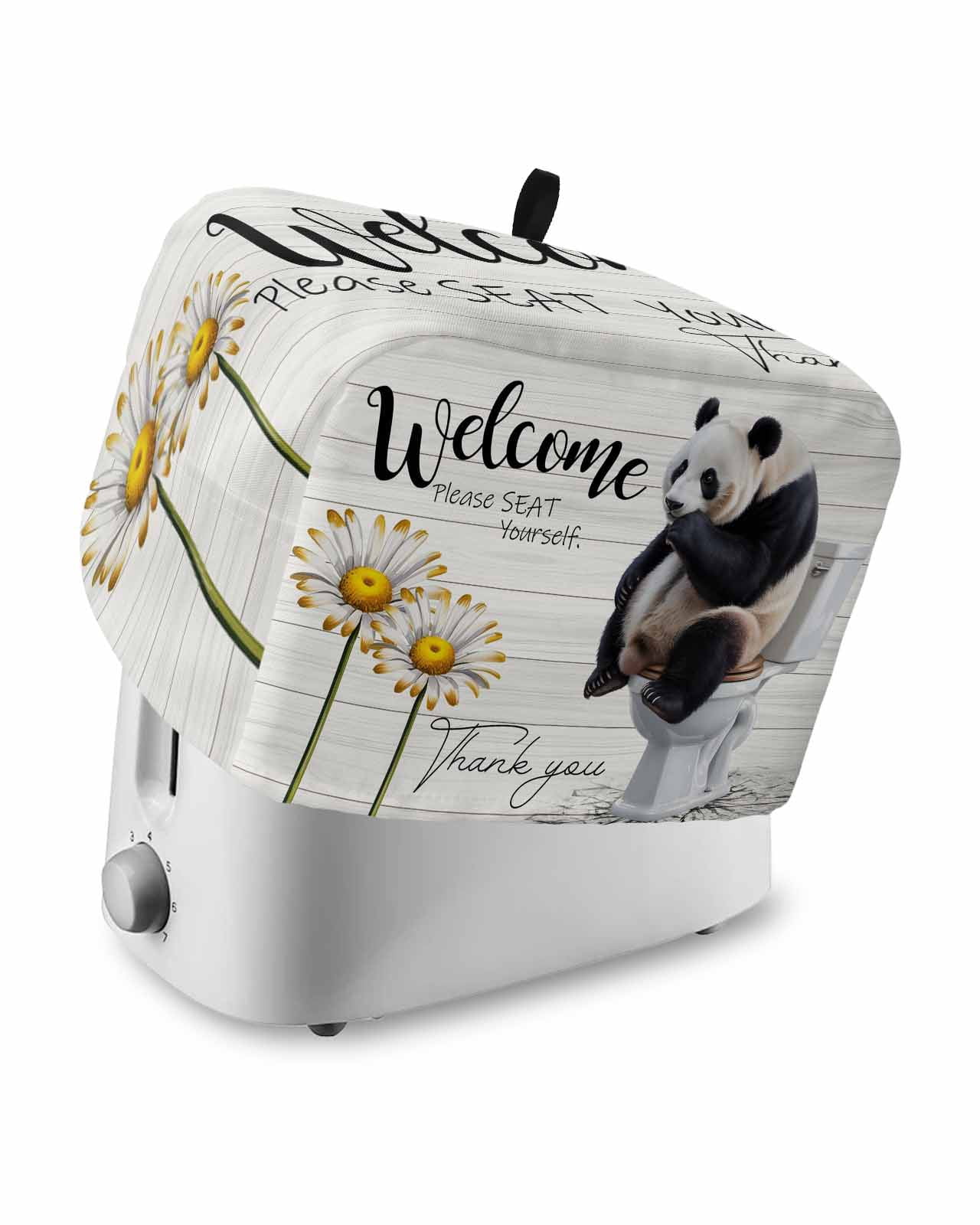 Panda Toaster Cover 2 Slice, Small Kitchen Appliance Covers, Country ...