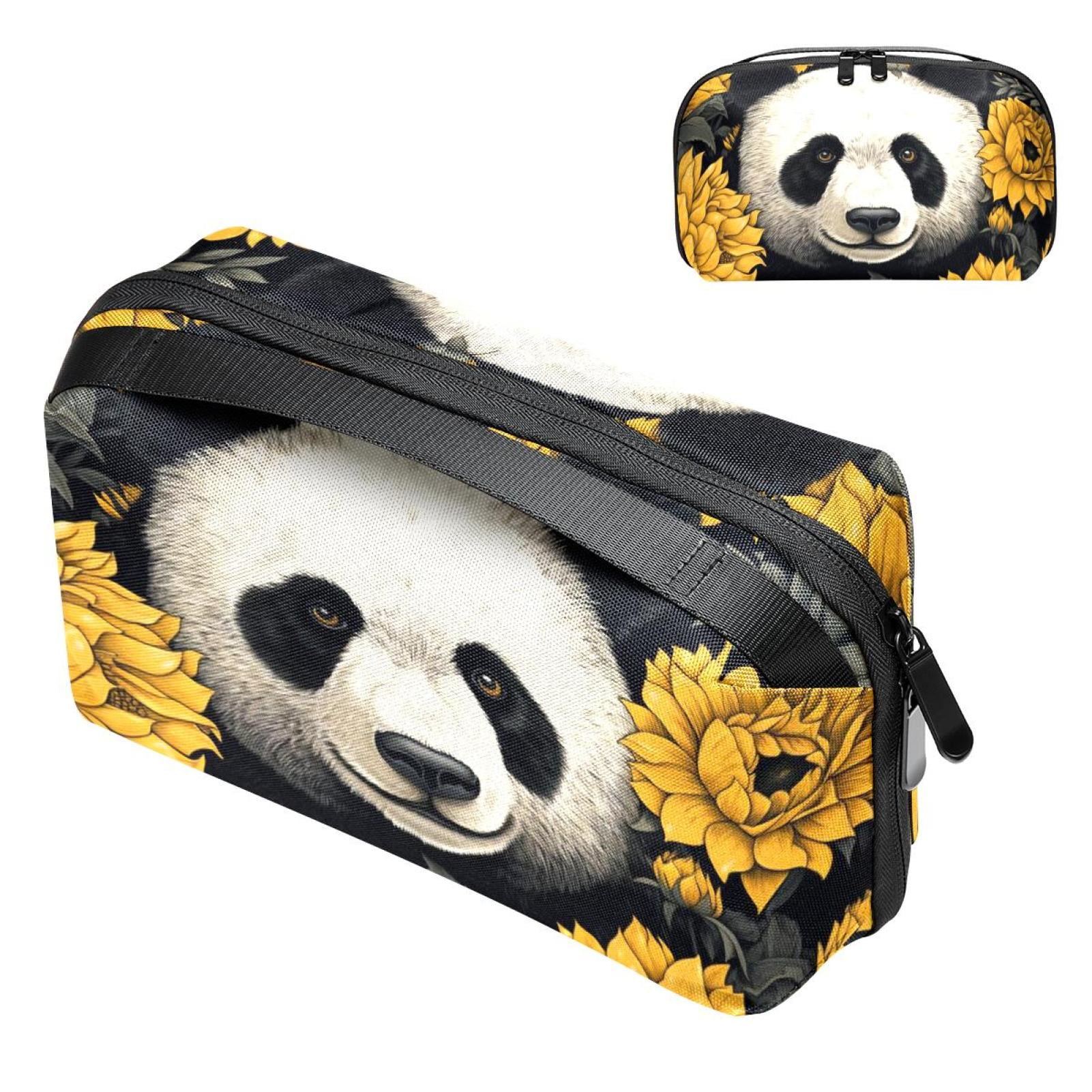 Panda Travel Case Charger Pouch Hard Drive Bag Cable Organizer Desk ...