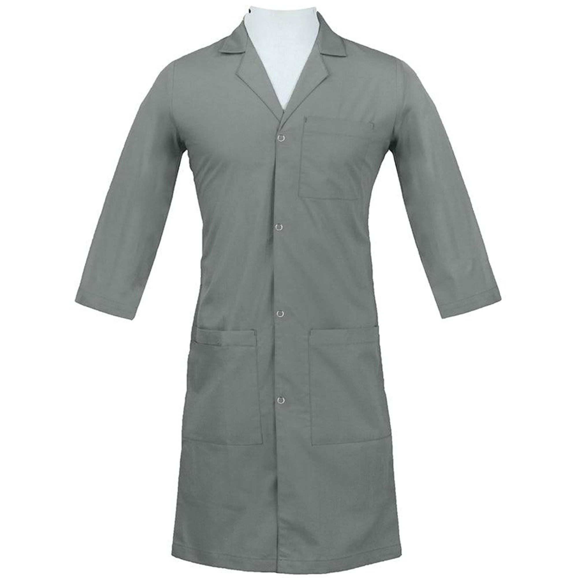 Panda Uniform 40" Snap Button 3 qtr sleeves lab coat for unisex | Plus ...