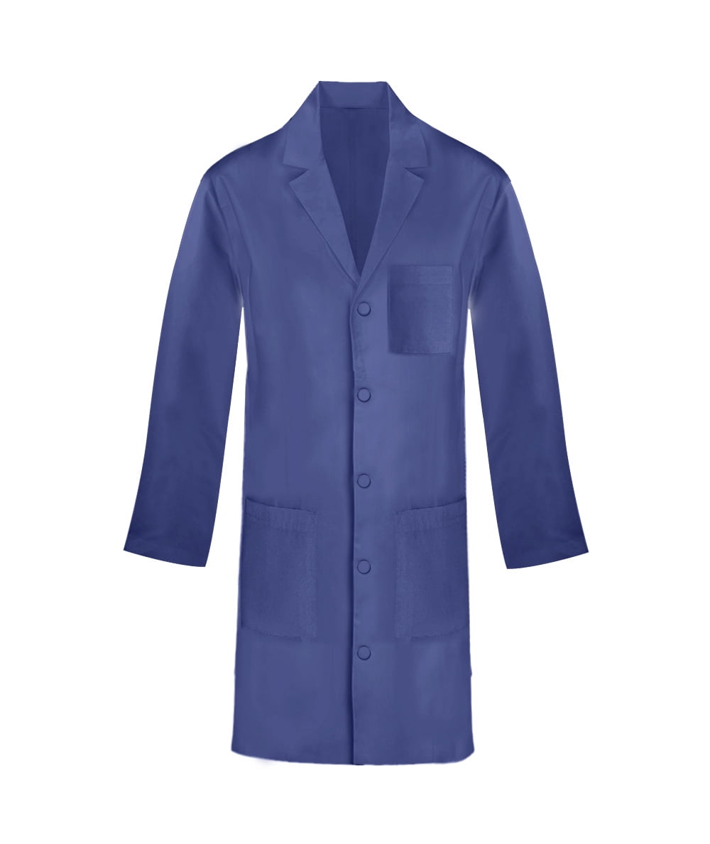 Panda Uniform Multi-Pocket Lab Coat for Men & Women, L, Navy - Walmart.com