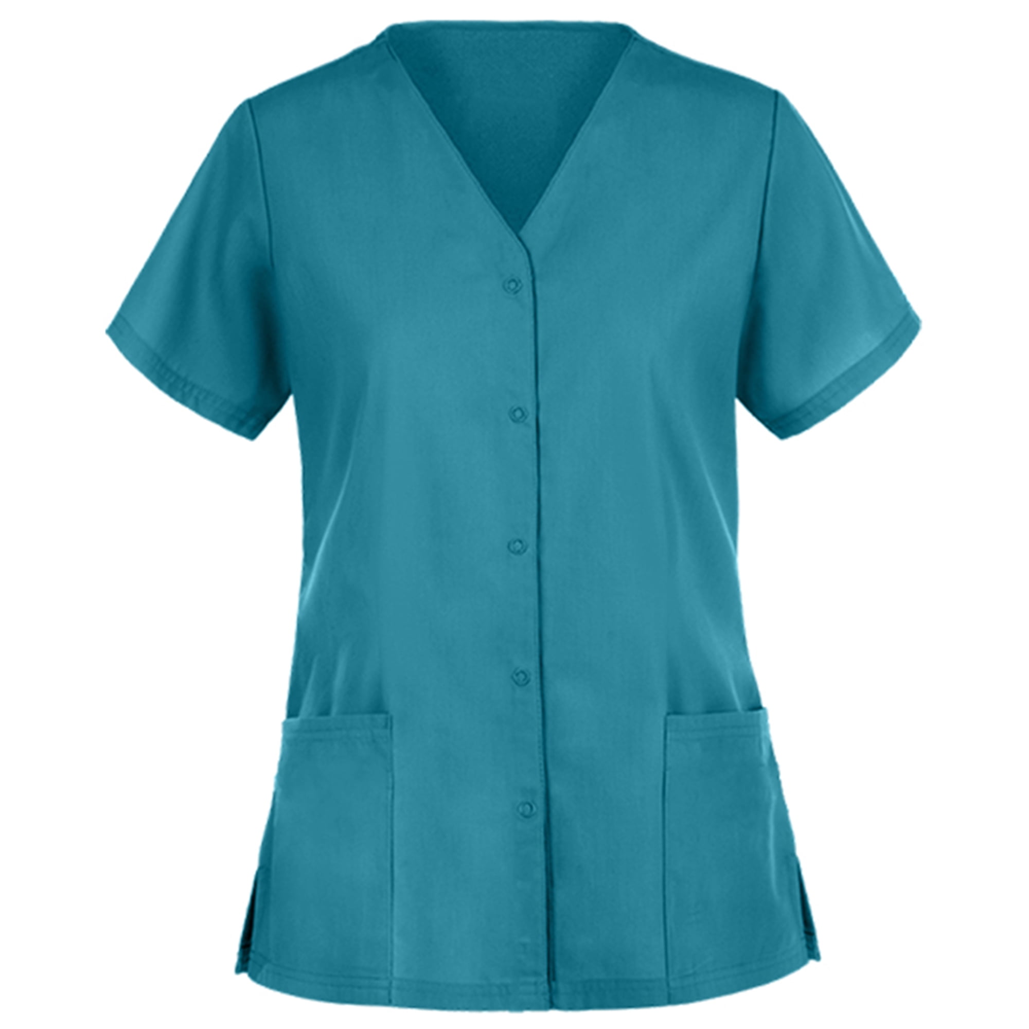 Panda Uniform by HeedFit Unisex Two-Pocket Button-Front Scrub Top – XL ...