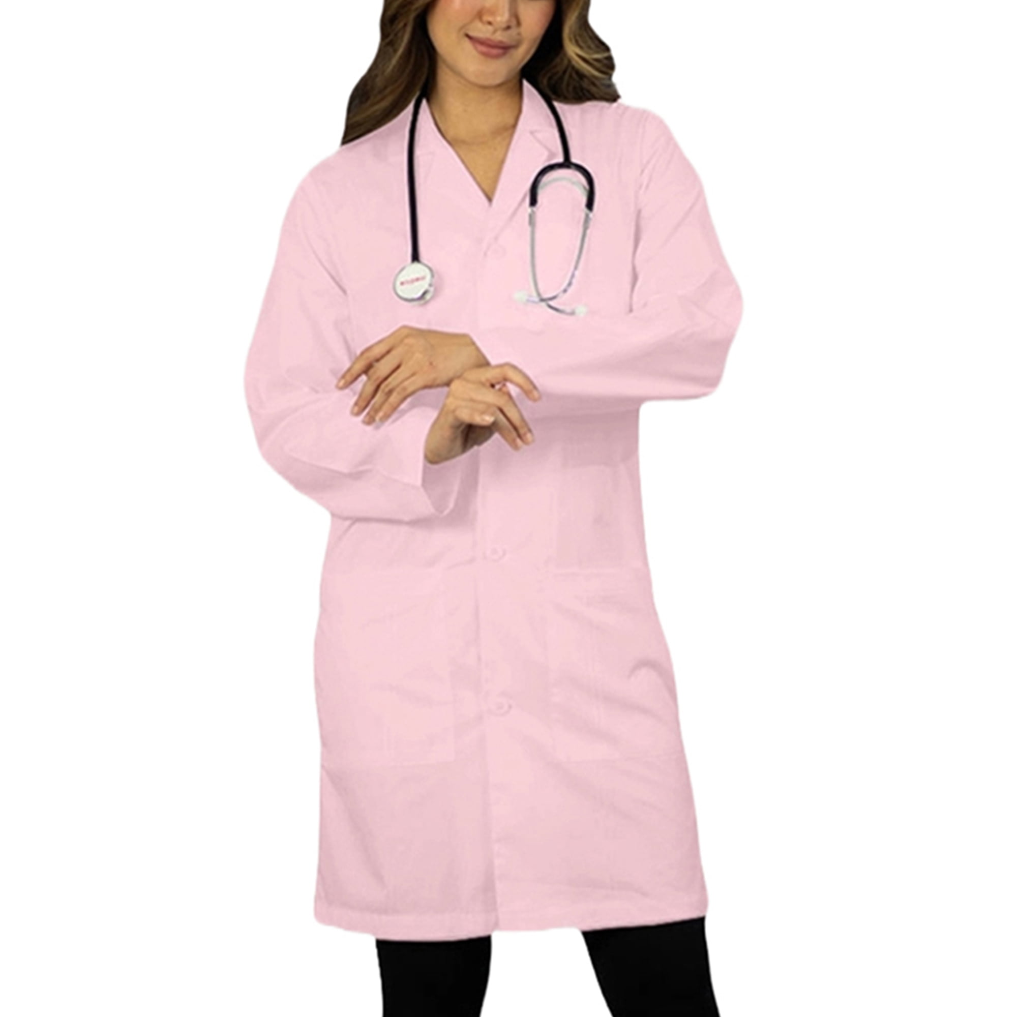 Panda Uniform by HeedFit Women’s Medical Lab Coat 36" – 12XL Pink ...