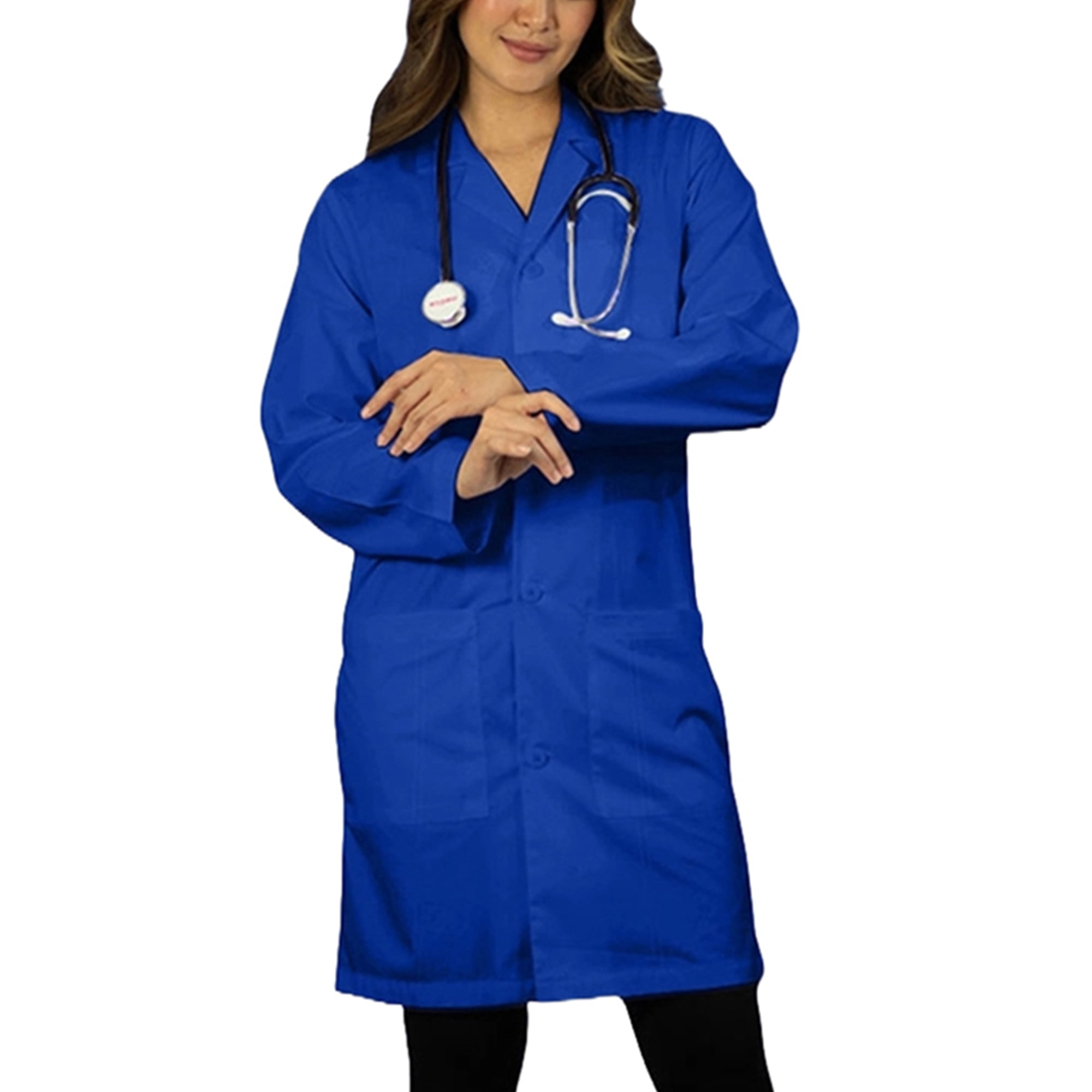 Panda Uniform by HeedFit Women’s Medical Lab Coat 36" – 8XL Royal ...