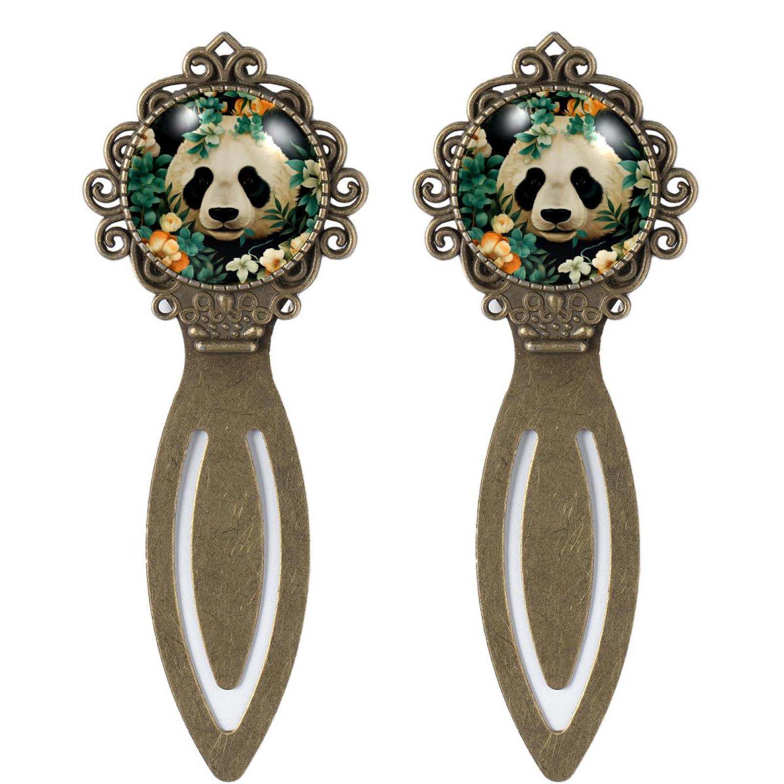 Panda Vintage Copper-Colored Lace Bookmarks: Stainless Steel Reading ...
