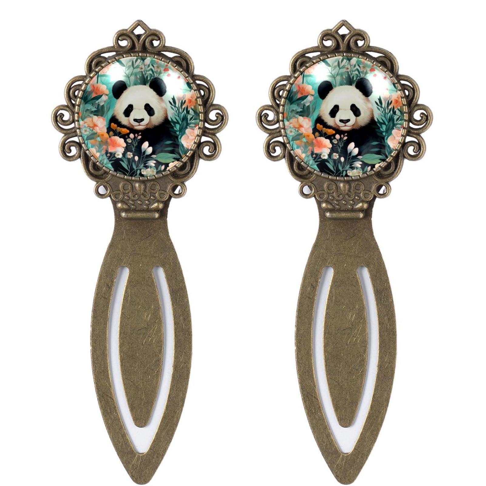 Panda Vintage Copper-Colored Lace Bookmarks: Stainless Steel Reading ...