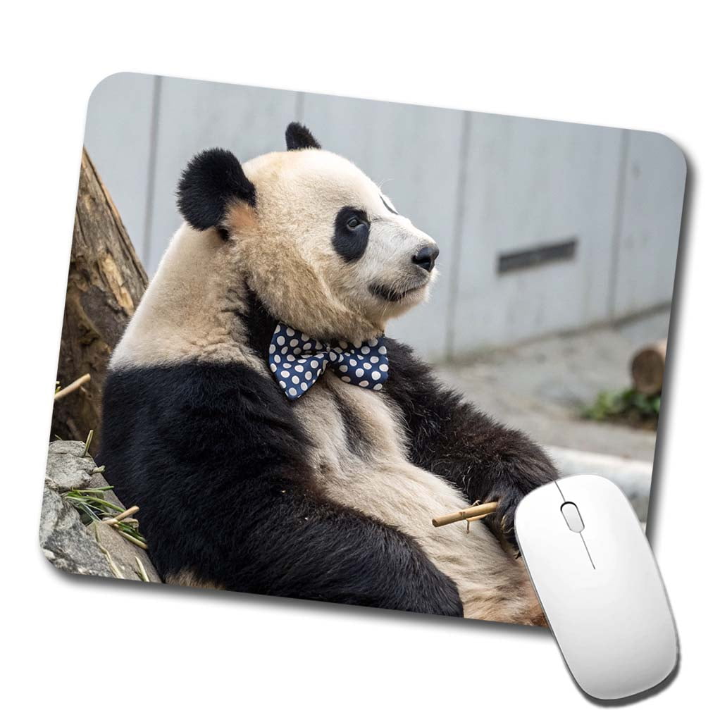 Panda Wearing Bow Tie Mouse Pad Low Profile Gaming Mat - Walmart.com