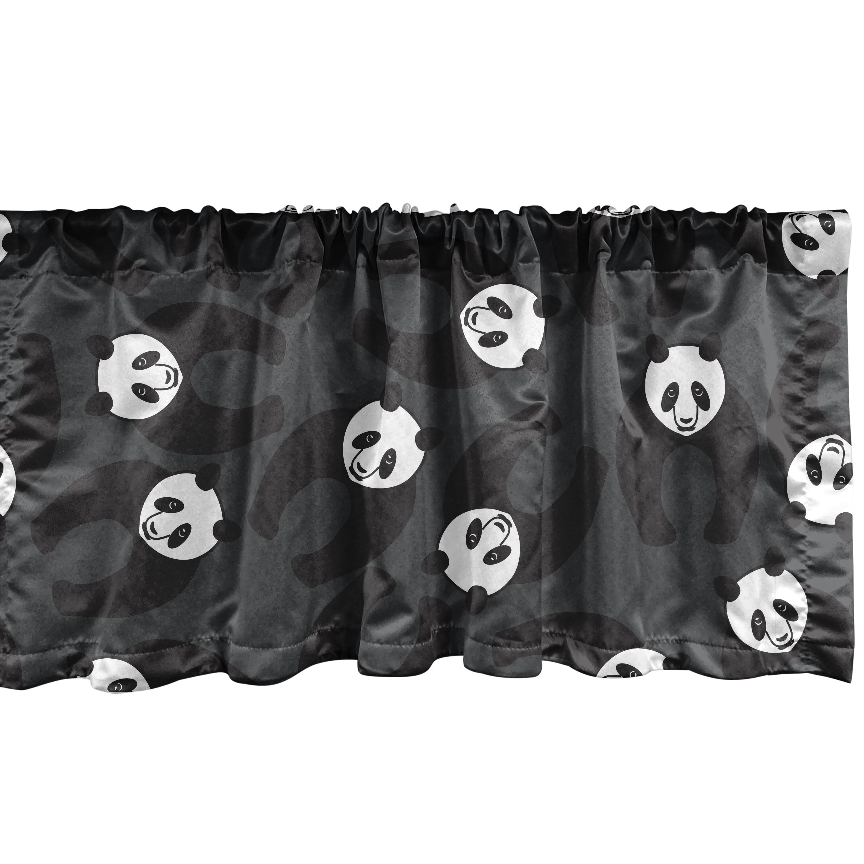 Panda Window Valance, Wild Nature Asian Inspired Simple Design ...