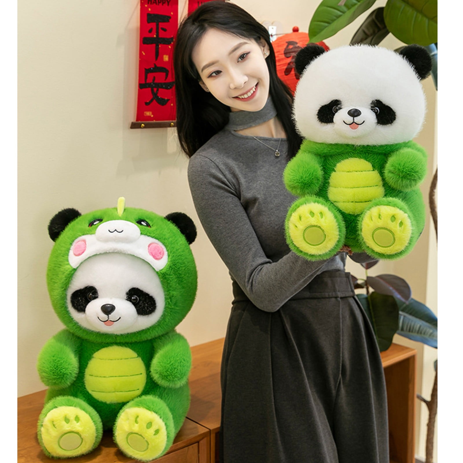 Panda, YUANGUI 13.78" Panda Stuffed Animals Plush, Cute Plushies for ...