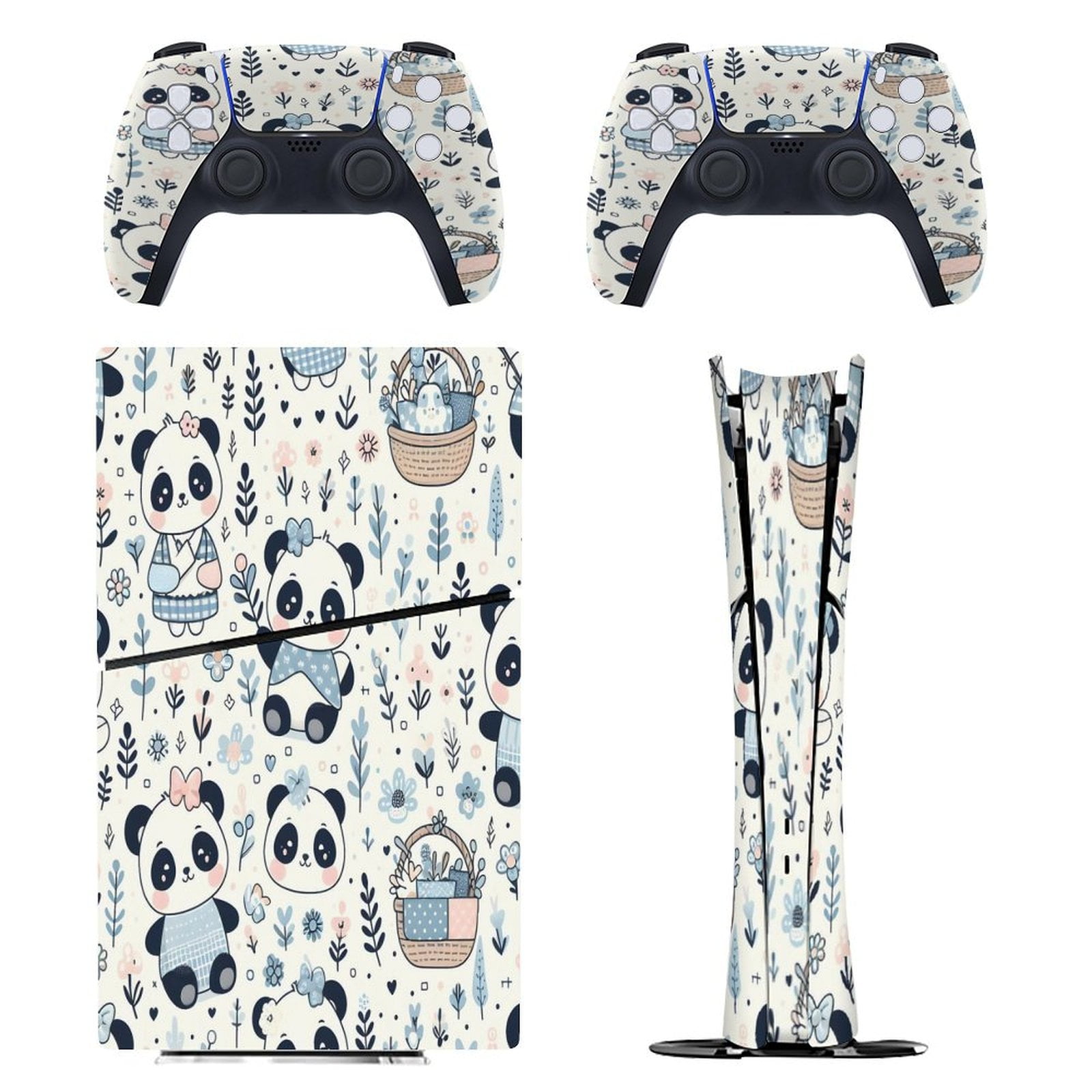 Panda，blue，nature PS5/PS5 Slim Digital Disc Skin Sticker For Console ...
