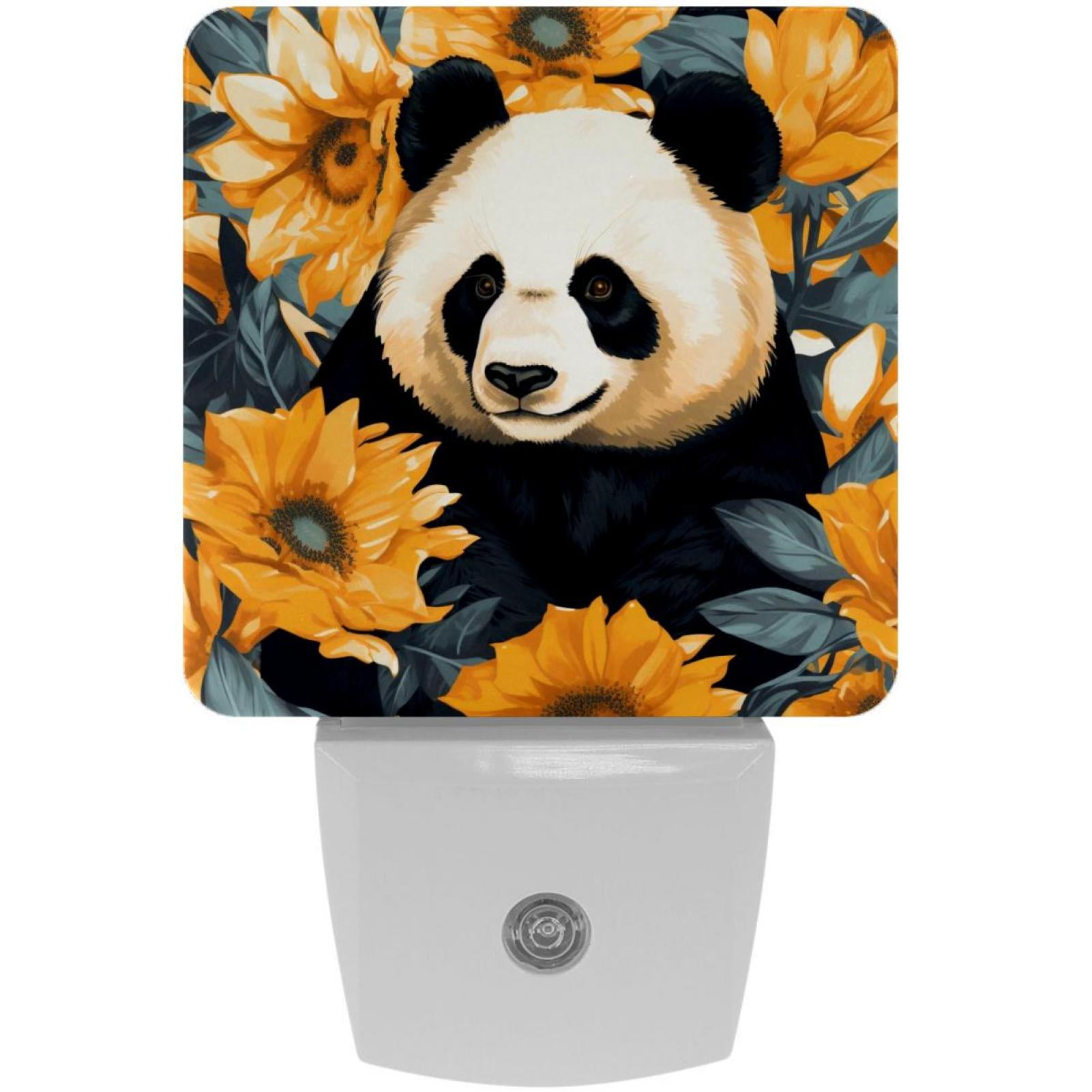 Panda sunflowers LED Square Night Light - Compact and Energy Efficient ...