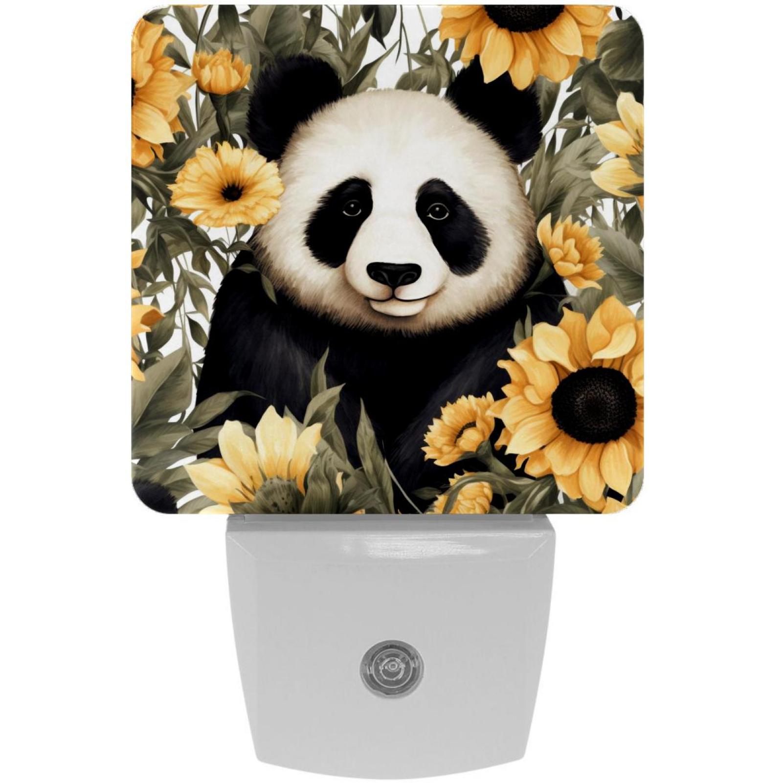 Panda sunflowers LED Square Night Light - Energy Efficient and Stylish ...