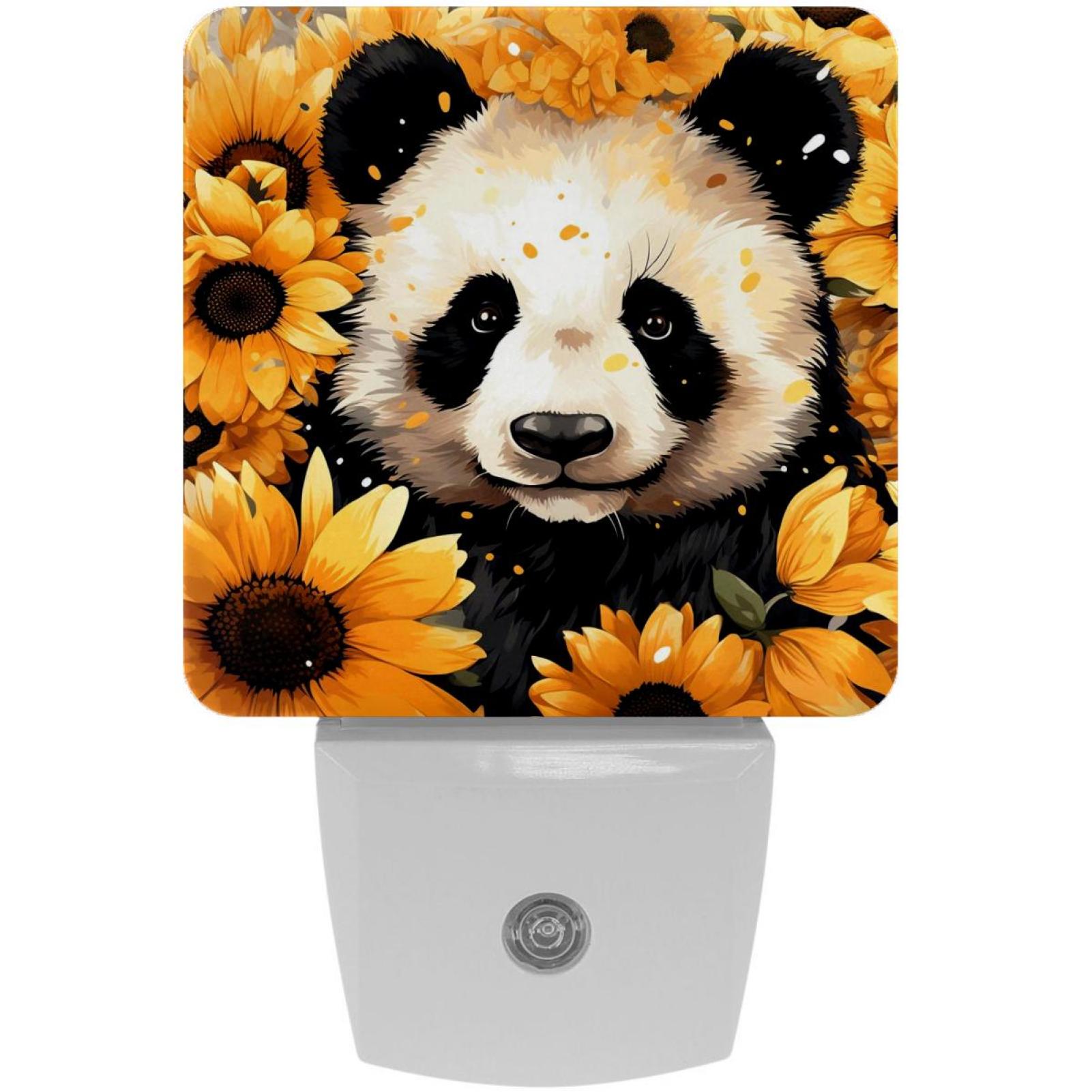 Panda sunflowers LED Square Night Light - Energy Efficient and Stylish ...
