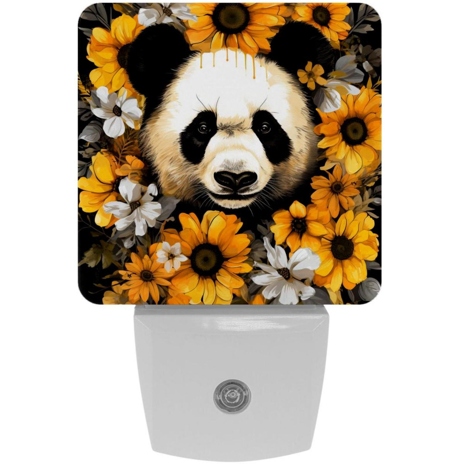Panda sunflowers LED Square Night Lights - Compact and Multifunctional ...