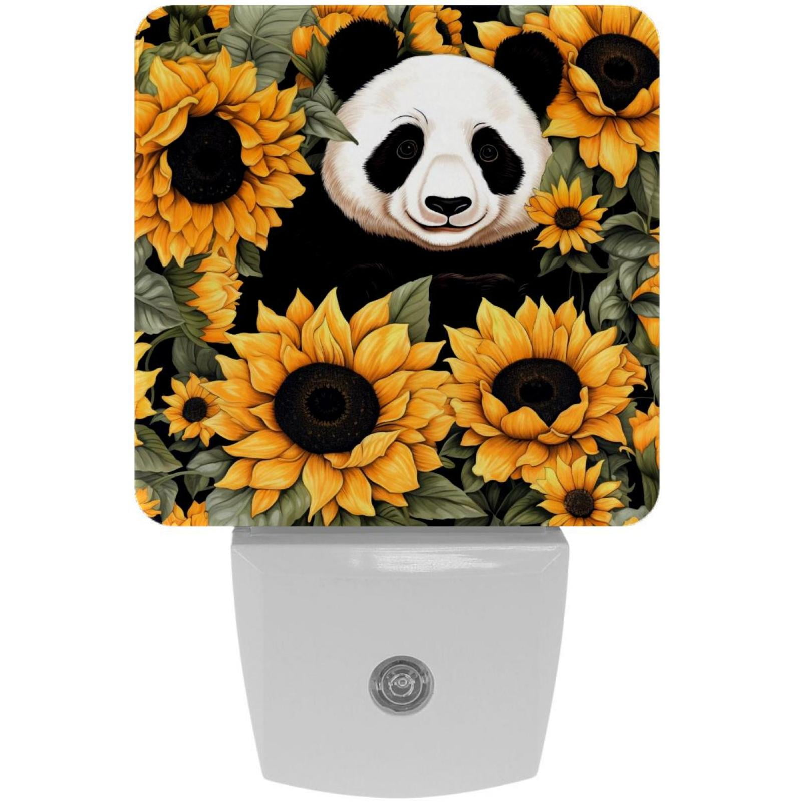 Panda sunflowers LED Square Night Lights - Energy Efficient & Elegant ...