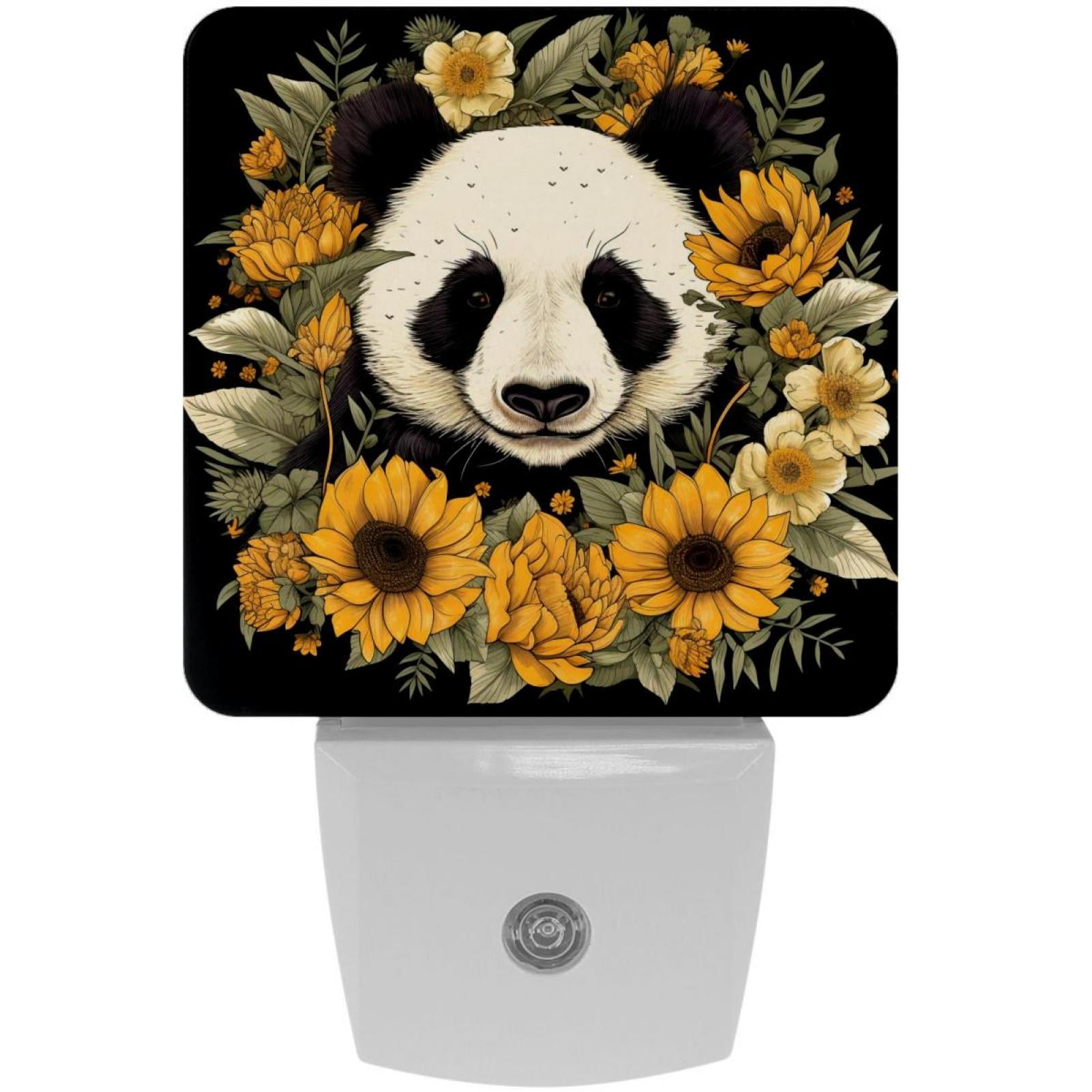 Panda sunflowers LED Square Night Lights - Energy Efficient Plug-in ...