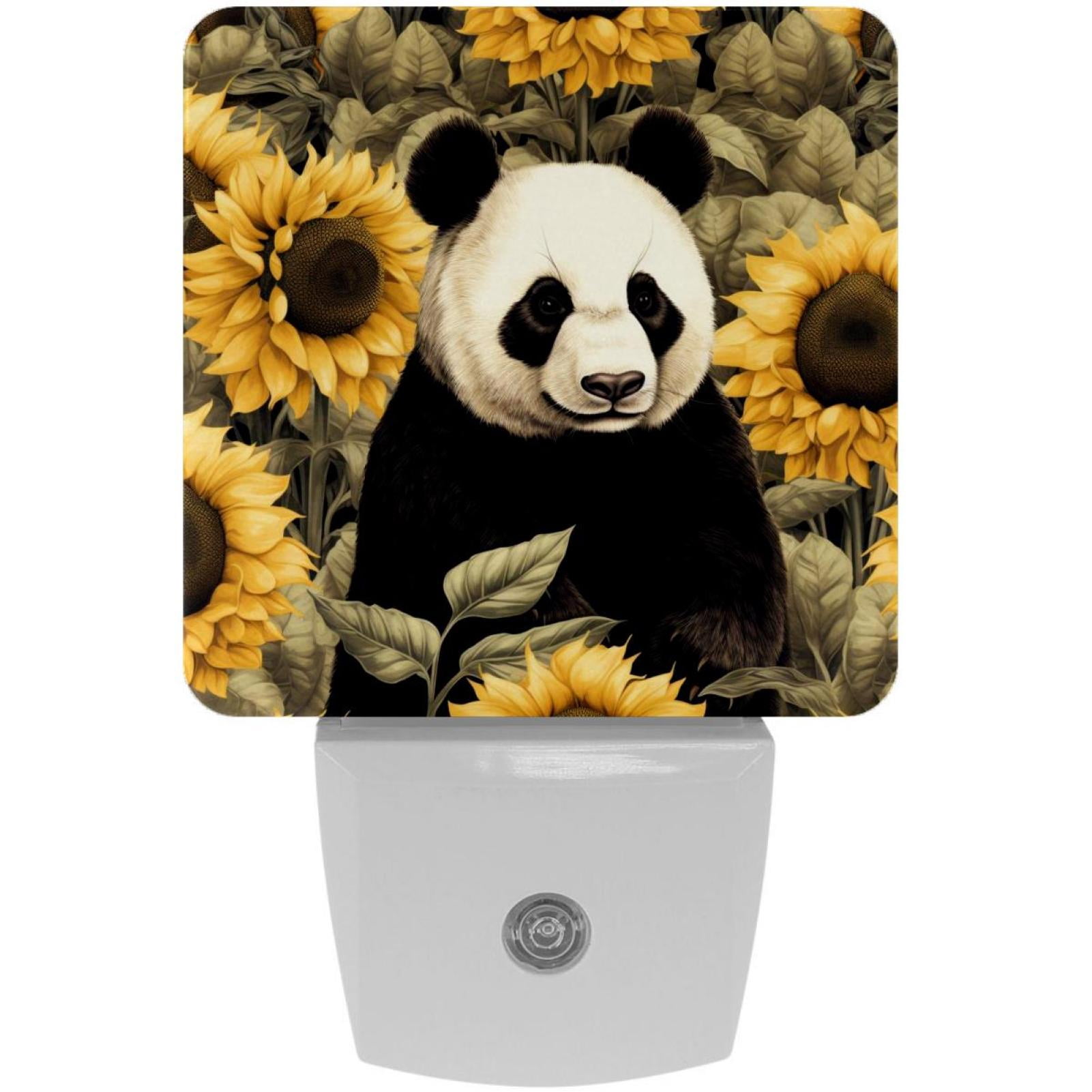 Panda sunflowers LED Square Night Lights - Energy Efficient Plug-in ...