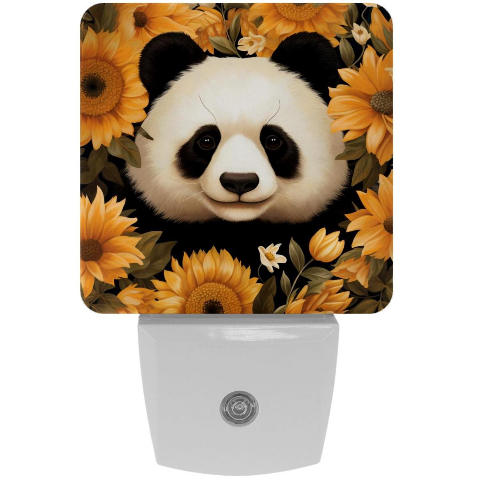 Panda sunflowers LED Square Night Lights - Energy Efficient and Sleek ...