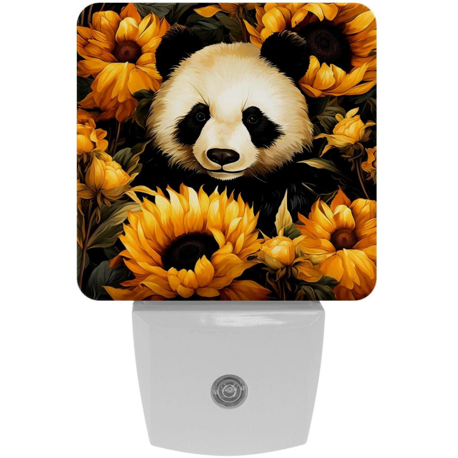 Panda sunflowers LED Square Night Lights - Energy Efficient and Stylish ...