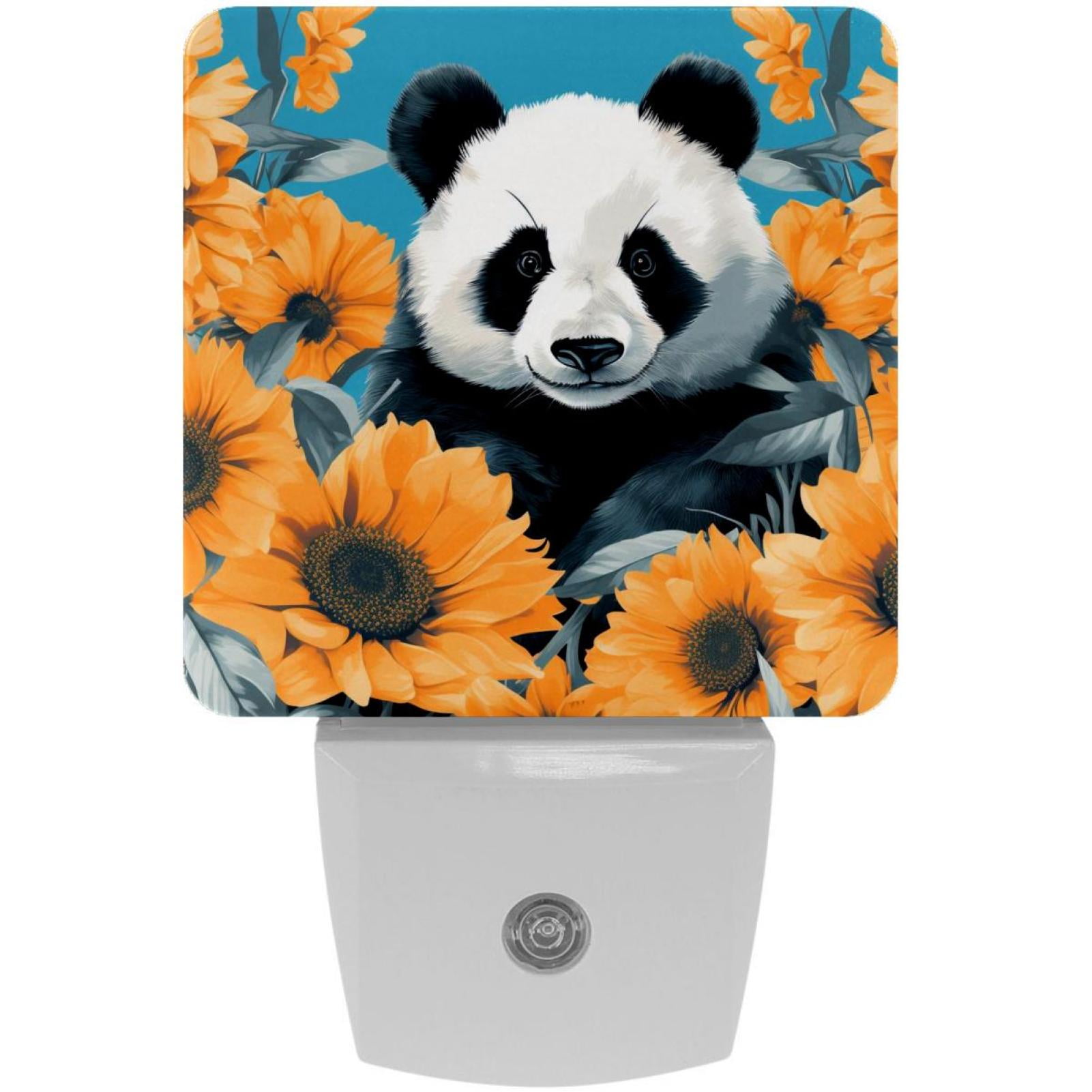 Panda sunflowers LED Square Night Lights: Energy-Efficient and Stylish ...