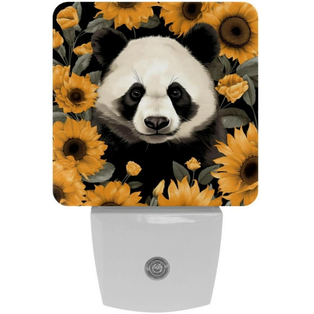 Panda sunflowers LED Square Night Lights - Stylish and Energy-Efficient ...