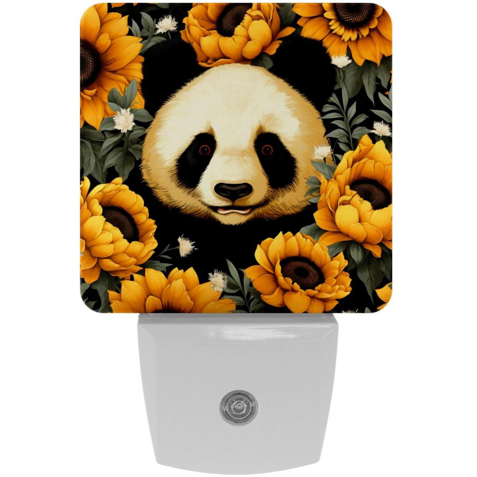 Panda sunflowers LED Square Night Lights - Stylish and Energy-Efficient ...