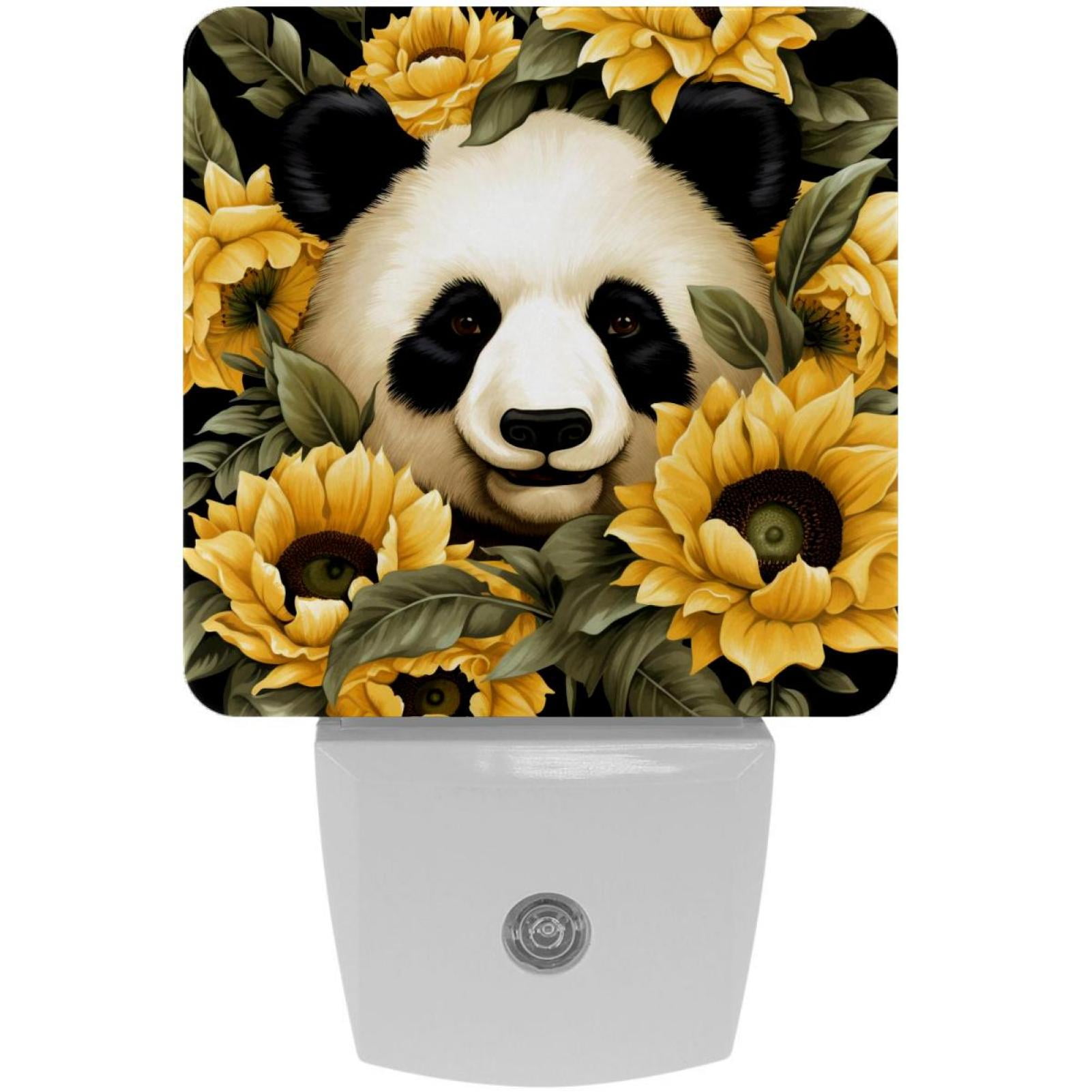 Panda sunflowers LED Square Night Lights - Stylish and Functional ...