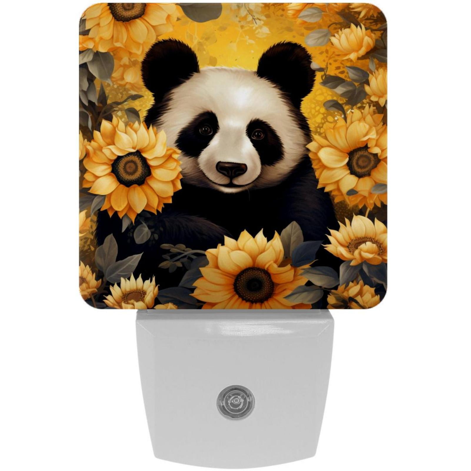 Panda sunflowers LED Square Night Lights - Stylish and Functional ...
