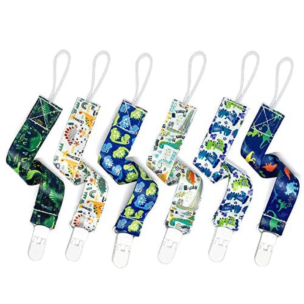 PandaEar Baby Pacifier Clips, .. 6 Pack Universal Holder .. Leash for ...