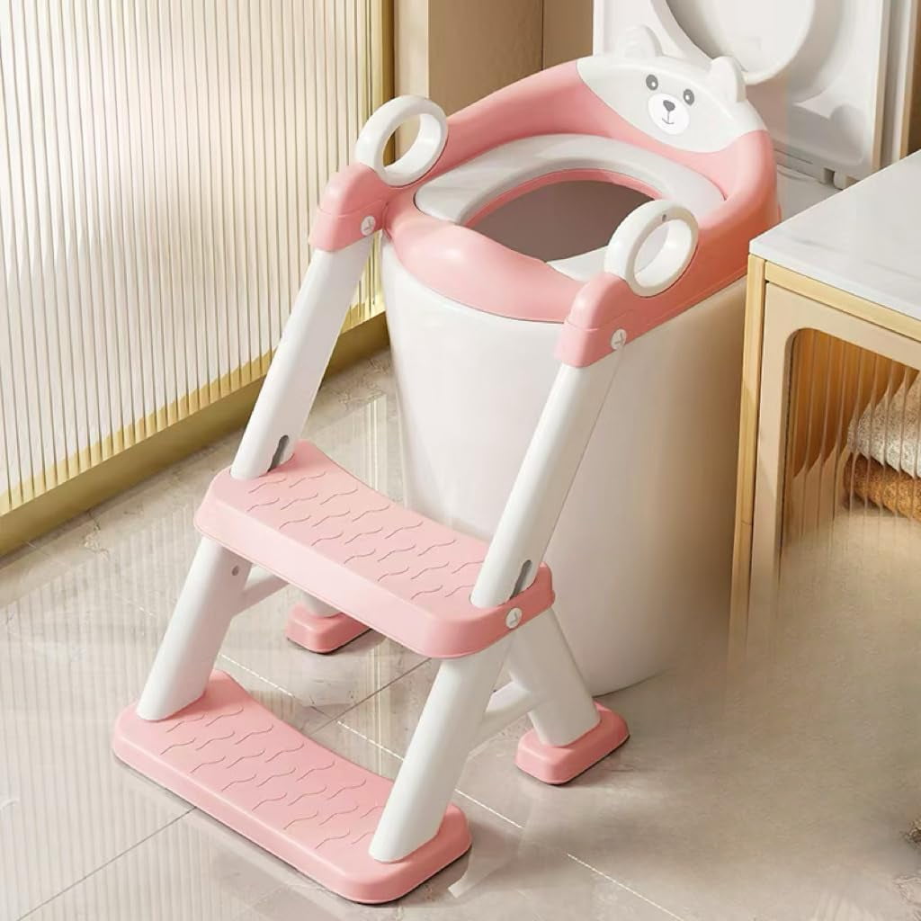 PandaEar Toilet Potty Training Seat with Step Stool Ladder, Comfortable ...