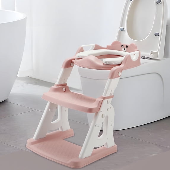 PandaEar Training Toilet Ladder, Toilet Potty Training Seat with Step ...