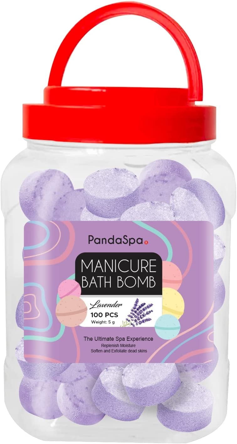 PandaSpa Manicure Lavender Natural Flooding Fizzy Spa Small Bath Bomb ...
