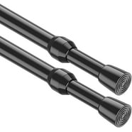 Inevnen Adjustable No Drill Tension Rods, Spring Loaded Curtain Rods ...