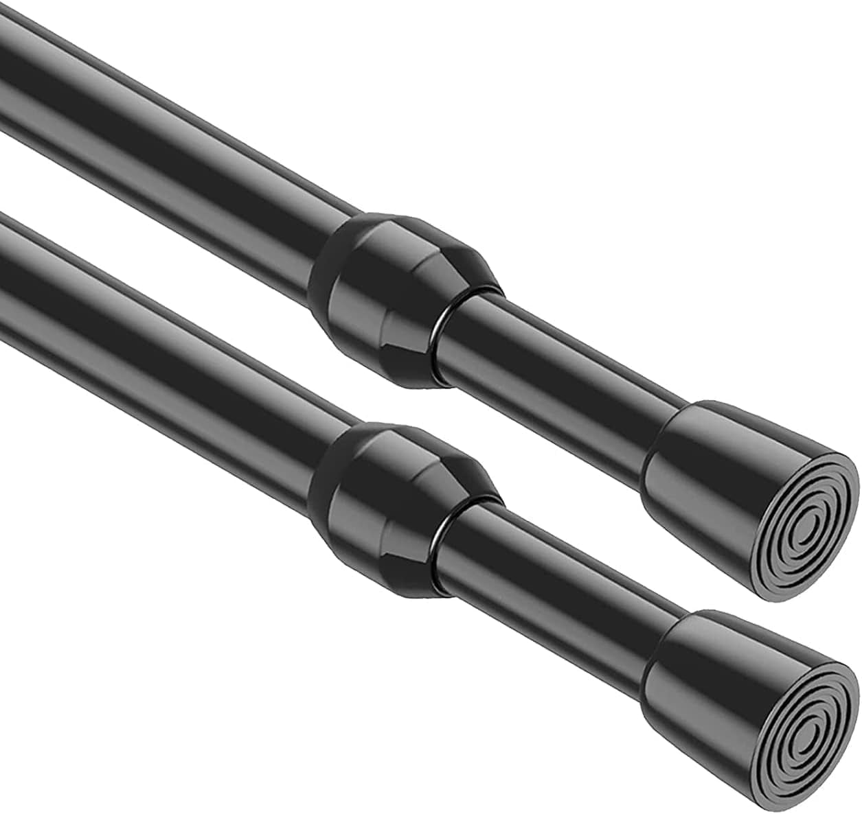 PandaTop Spring Tension Rods 16-28 Inches Tension Curtain Rod ...