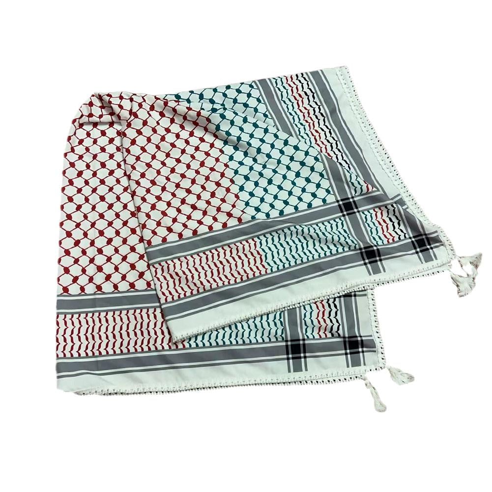 PandaXun Arab Scarf Head Neck Face Wrap,Palestinian Scarf,Palestine ...