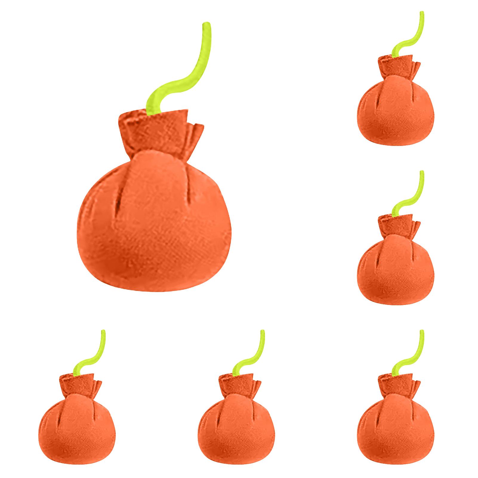 Pandaie 6Pcs Orange Powder Balls Refillable Holi Color Chalk Bombs ...