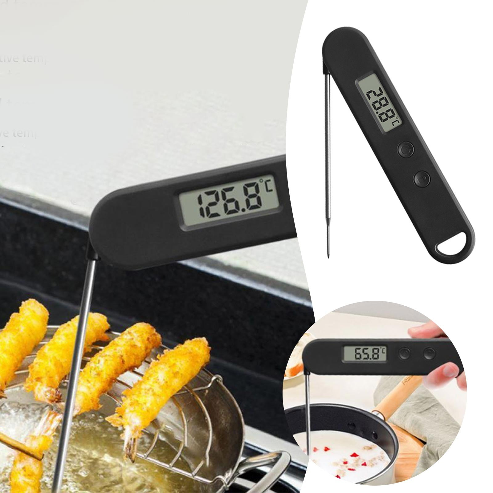 Pandaie Digital Instant Read Meat Thermometer Kitchen Food Cooking ...