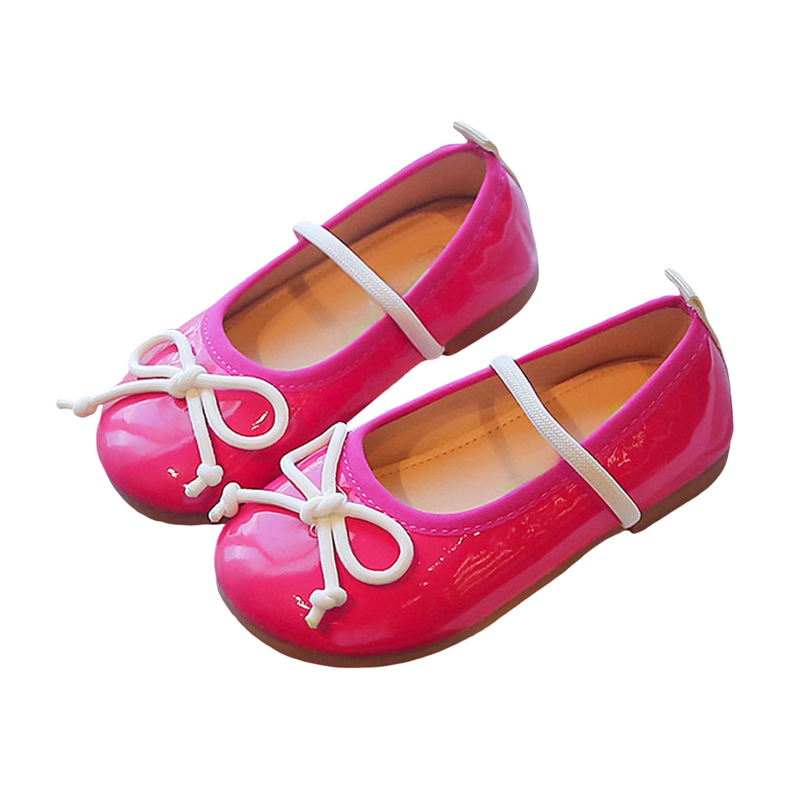 Pandaie Girl's Loafers Round Toe Oxford Shoes Mary jane Flats Bow ...