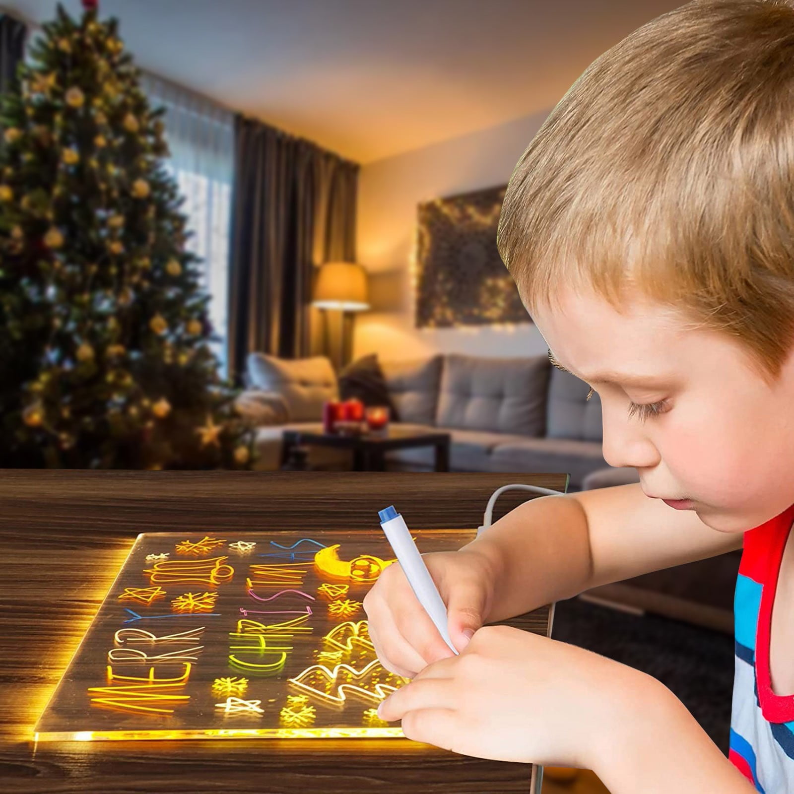 Pandaie LED Note Board with Colors Light Up Acrylic Message Board Led ...