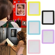 CEREM Magnetic Locker Mirror, White 5" x 7" - Real Glass Make-up Mirror ...