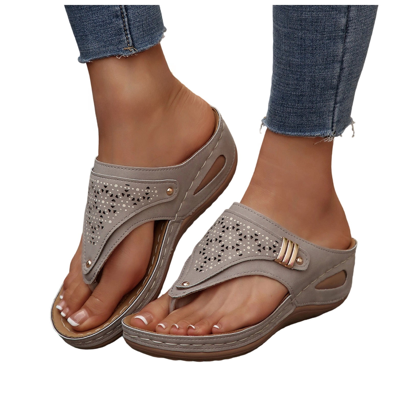 Pandaie Orthopedic Sandals for Women Dressy Casual Summer Arch Support ...