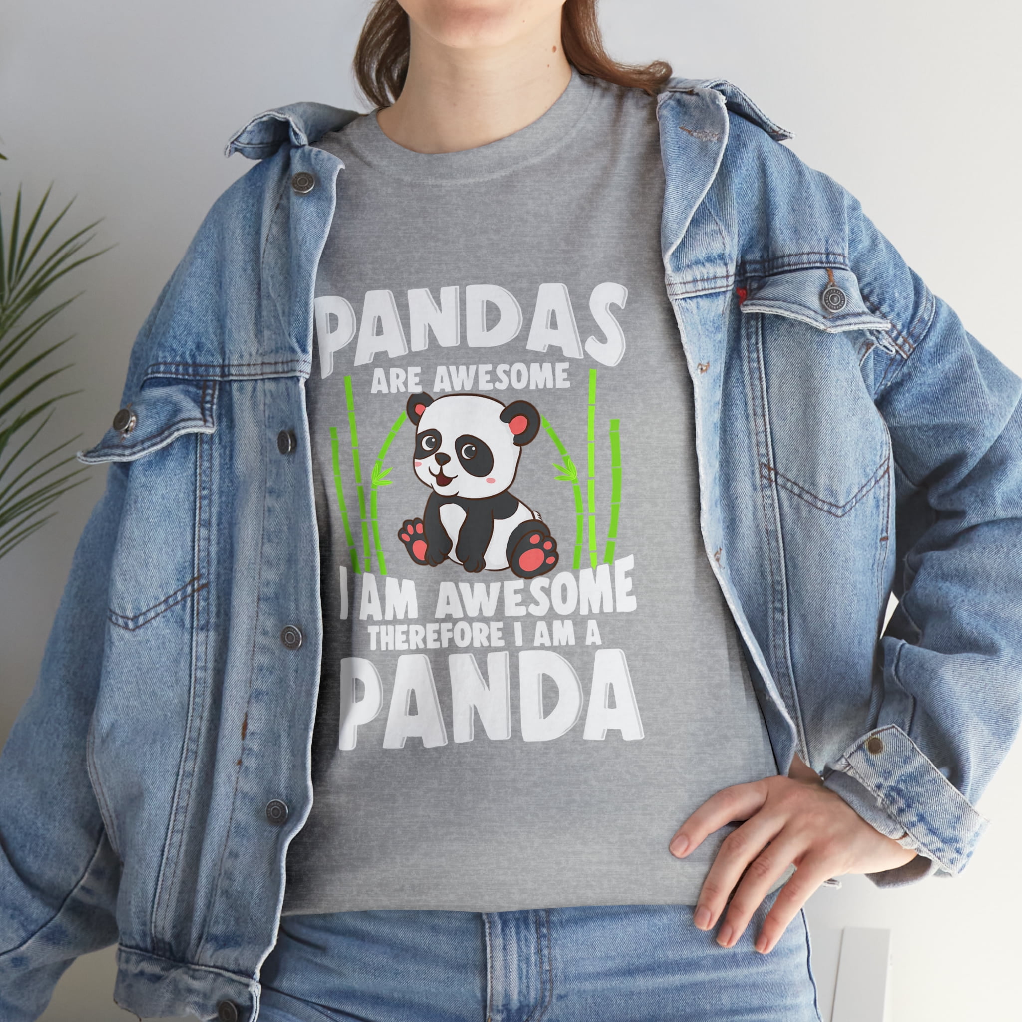 Pandas Are Awesome Panda Bear Tshirt - Walmart.com