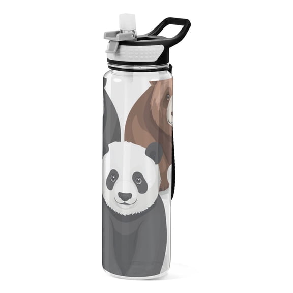 Panda Water Bottle Straw
