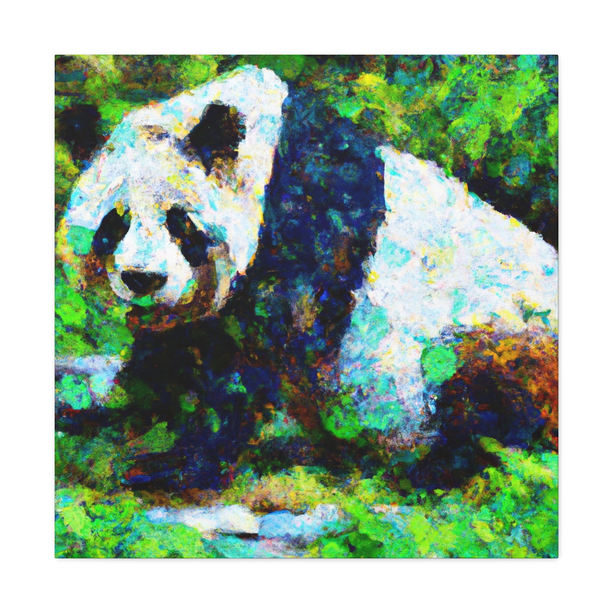 Pandas in Post-Impressionism - Canvas - Walmart.com